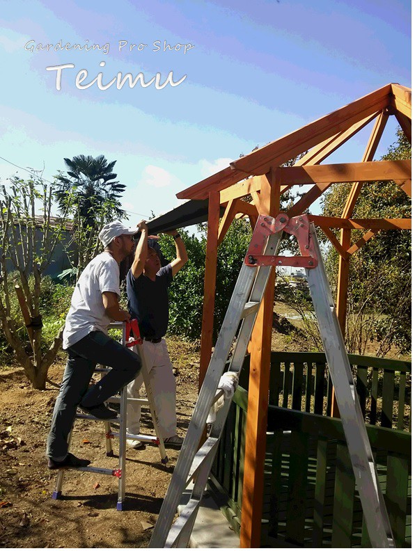 庭夢オリジナルガゼボ（西洋風あずまや） 安城市O様邸 外構エクステリア｜「庭夢」 外構・エスクテリア・花・ガーデニング・雑貨 愛知 安城市 ...